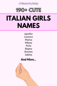 190+ Italian Girls Names | Name My Baby