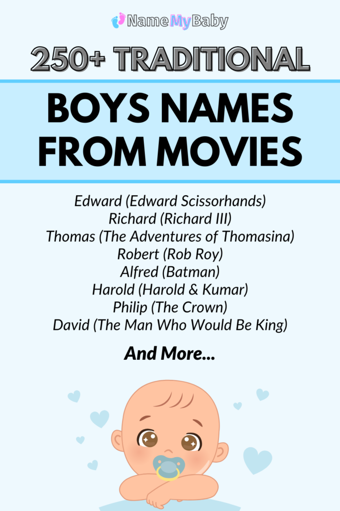 480+ Boys Names From The Movies | Name My Baby