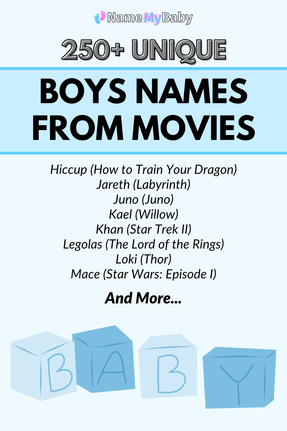 480+ Boys Names From The Movies | Name My Baby