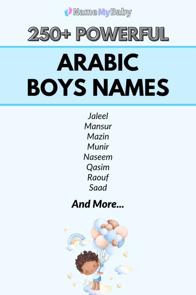 250+ Arabic Boys Names | Name My Baby
