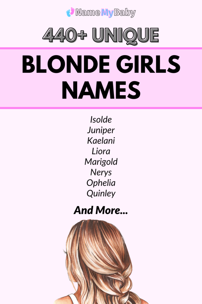 440+ Blonde Girls Names | Name My Baby
