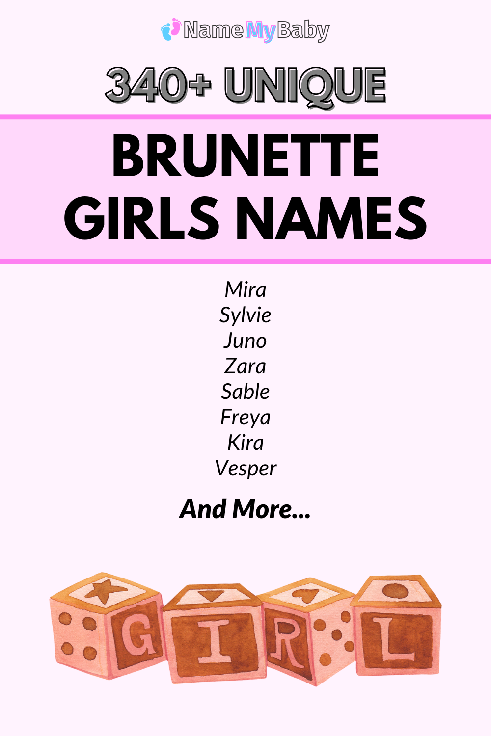 340+ Brunette Girls Names | Name My Baby