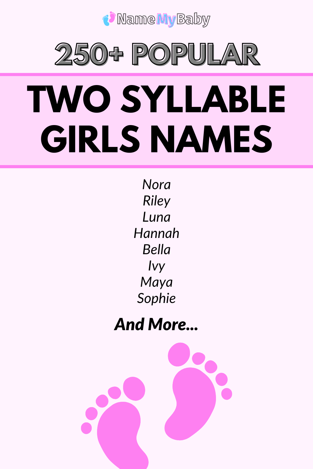 250+ Two Syllable Girls Names | Name My Baby